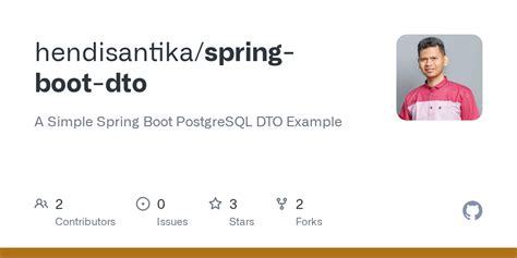 Github Hendisantika Spring Boot Dto A Simple Spring Boot Postgresql Dto Example