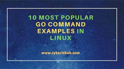 10 Most Popular GO Command Examples In Linux CyberITHub