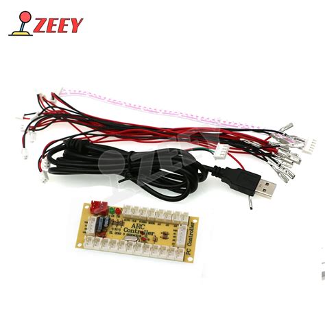 Usb 아케이드 키트 Pc 라즈베리 파이 제로 지연 제어 보드 푸시 버튼 컨트롤러 Sanwa 조이스틱 콘솔 Diy 세트
