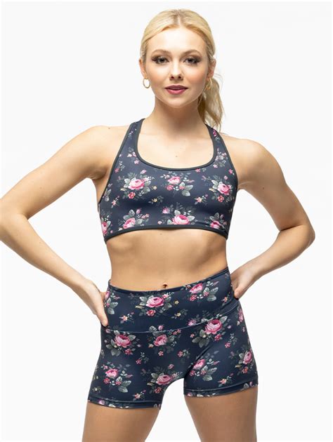 Elevé Dancewear Laura Crop Top Cottage Rose Lucky Dancewear
