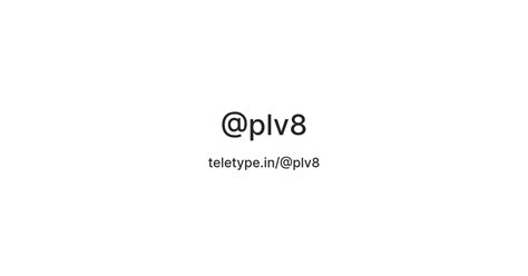 plv8 — teletype