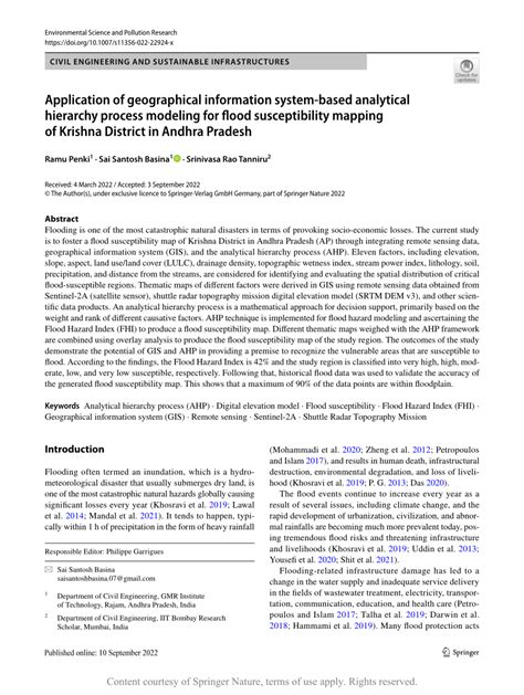 Application Of Geographical Information System Based Analytical