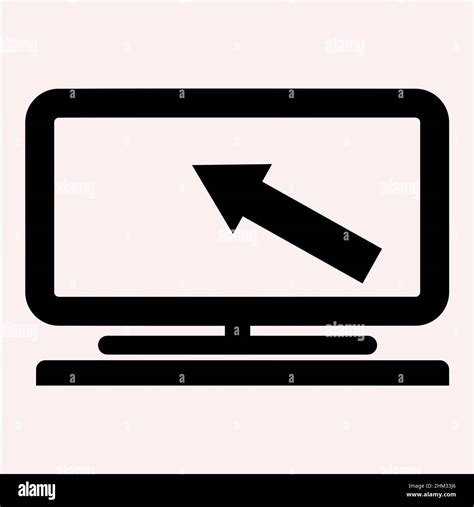 A Laptop With An Isolated Pointer Or Cursor Icon Laptop Screen Template Mouse Click Display On