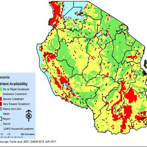 Map Of Nutrient Availability As Derived In The Hwsd Download Scientific Diagram