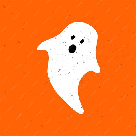 Premium Vector Cute Ghost Halloween Cute Funny Ghost Hand Drawn