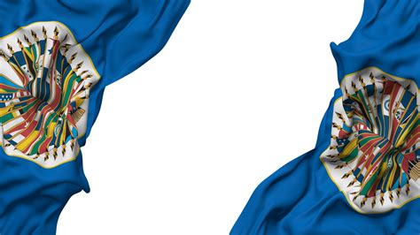 Free Organization Of American States Oas Flag Cloth Wave Banner In The