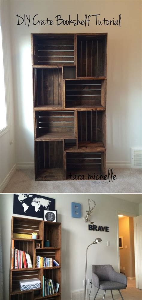 Diy Crate Bookshelf Tutorial Artofit