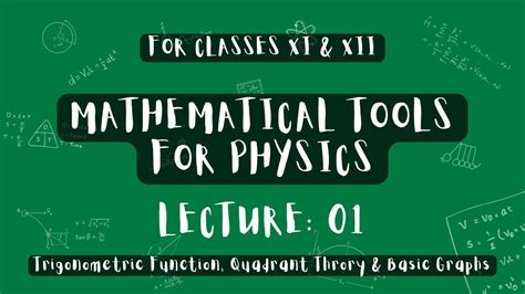 1 Trigonometric Functions Quadrant Theory And Graphs Mathematical