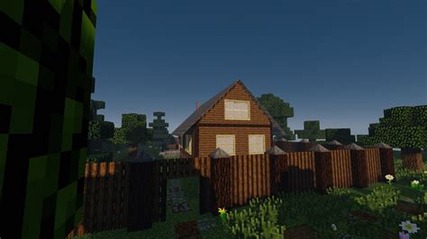 Деревенский дом в майнкрафт Youtube