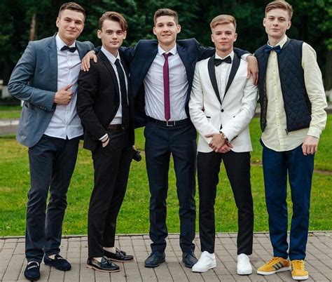 Как одеться на выпускной парню 911 классов модные мужские луки с