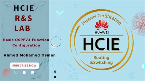 Basic Ospfv3 Function Configuration Hcie Routing And Switching Labs Youtube