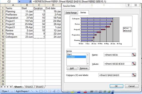 Advanced Graphs Using Excel Gantt Chart In Excel Plot Your Calender Activities