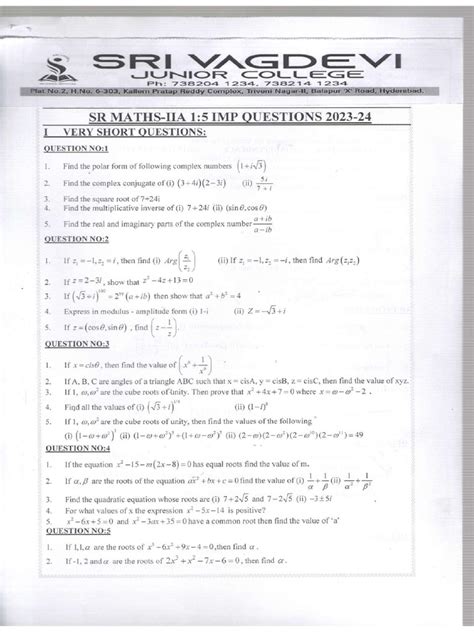 Mat Iia Imp Questions 2023 24 Pdf