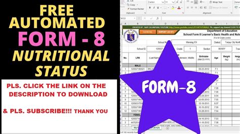 Automated Form 8 Nutritional Status Pls Click The Link On The Description Below To Download