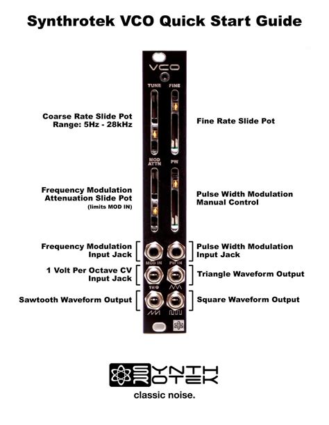 VCO Analog Voltage Controlled Oscillator