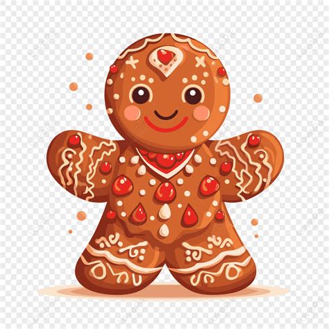 진저 브레드 크리스마스상표클립 아트만화 Png 일러스트 무료 다운로드 Lovepik