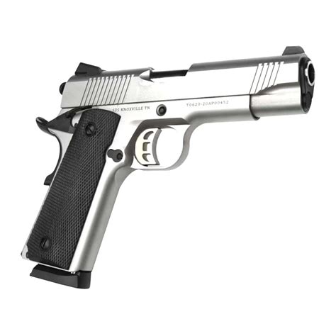 Tisas 1911 Carry Ss45 45acp 4 25in 8 1rd Stainless Steel Semi Auto