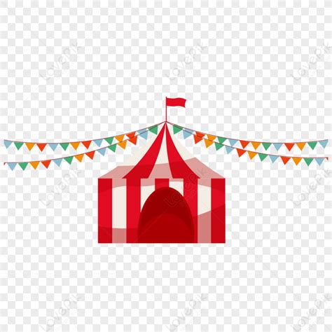 귀여운 서커스 텐트 벡터레트로관광 명소극장 Png 일러스트 무료 다운로드 Lovepik