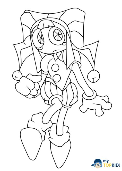 The Amazing Digital Circus Coloring Pages Free Printable