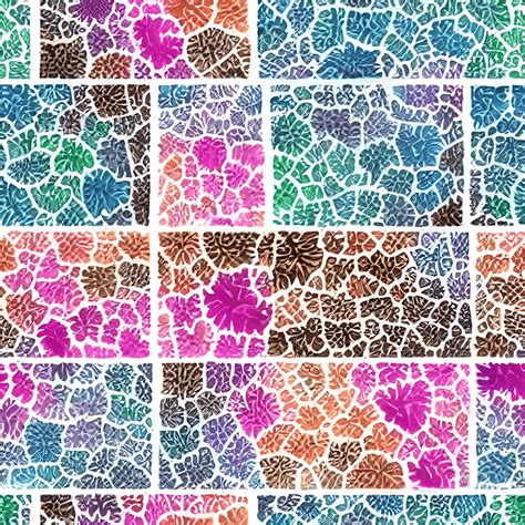 Mandelbrot Set Variations Pattern And Watercolor Pattern · Creative Fabrica