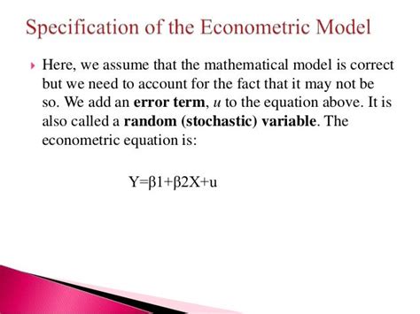 Methodology Of Econometrics Hypothesis Testing