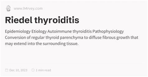 Riedel Thyroiditis