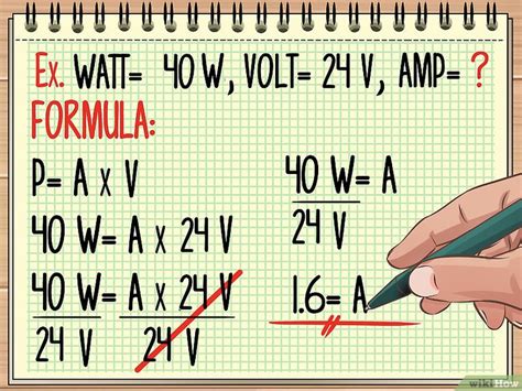 Calculate Watts Formula