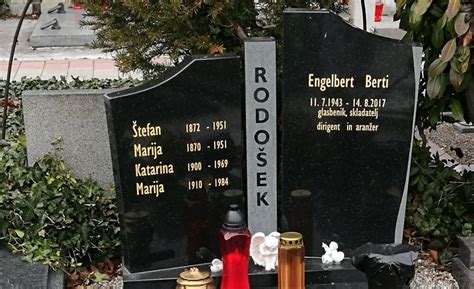Engelbert Berti Rodošek Slovenski Grobovi