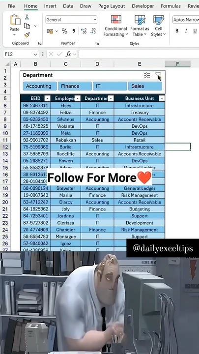 Use Slicer In Excel💻excelslicer Exceltutorial Excel Exceltricks