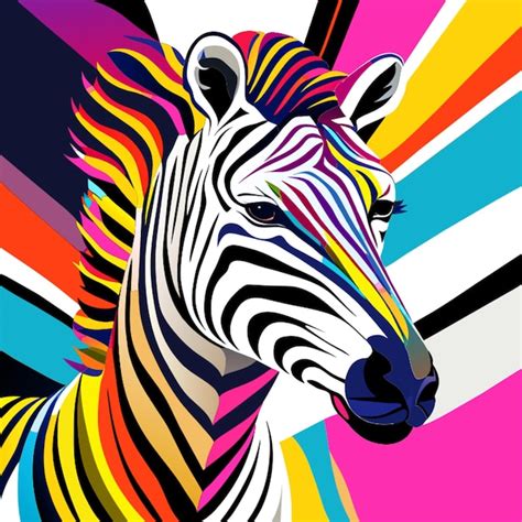 Premium Vector Beautiful Zebra White Background Tshirt Design Style