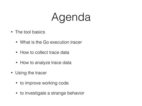 go execution tracer ppt