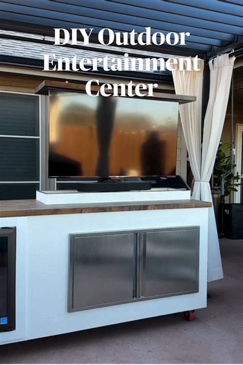Diy Outdoor Entertainment Center In 2025 Outdoor Entertaining Diy