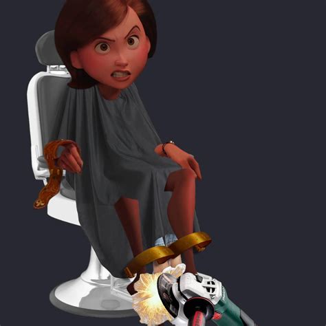 Elastigirl Gets Her Toenails Trimmed By Lexram7786 On Deviantart