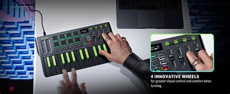 Donner 25 Mini Key Midi Keyboard Controller Portable Usb C Midi Keyboard With 8