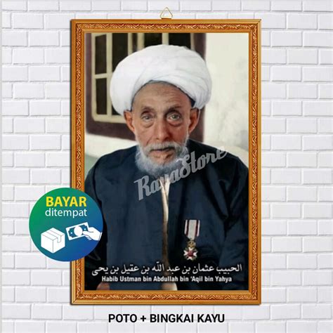 Jual Poster Poto Bingkai Habib Utsman Bin Abdullah Bin Yahya Poster