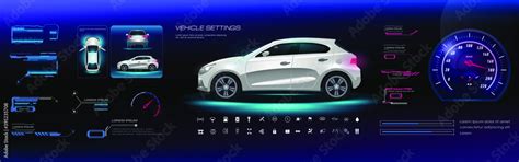 car user interface hud gui ui road navigation virtual gui with hud