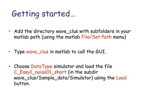 Spike Sorting Tutorial Ppt