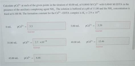 Solved Calculate PCd At Each Of The Given Points In The Chegg Com