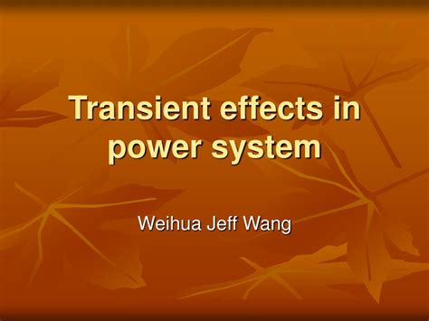 PPT Transient Effects In Power System PowerPoint Presentation Free Download ID