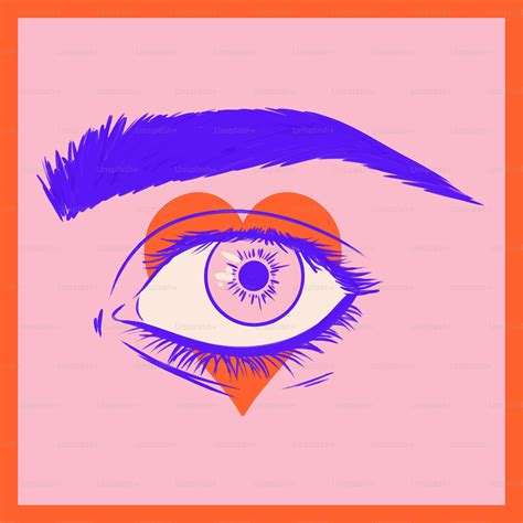중앙에 하트가 있는 눈 그림 벡터 Unsplash의 아이 메이크업 이미지