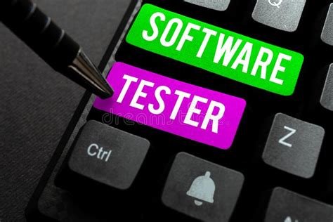 Conceptual Caption Software Tester Concept Meaning Implemented To Protect Software Against