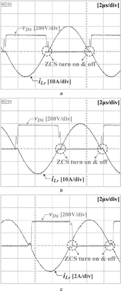 Experimental Waveforms Showing Diode Voltage And Current Waveforms Of Download Scientific