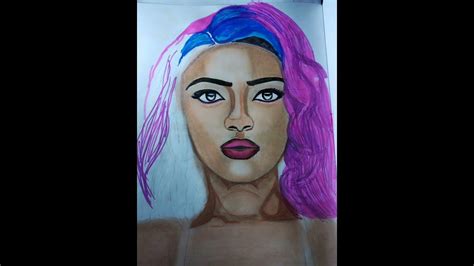 رسم وجه فتاة 👸🧕 Youtube
