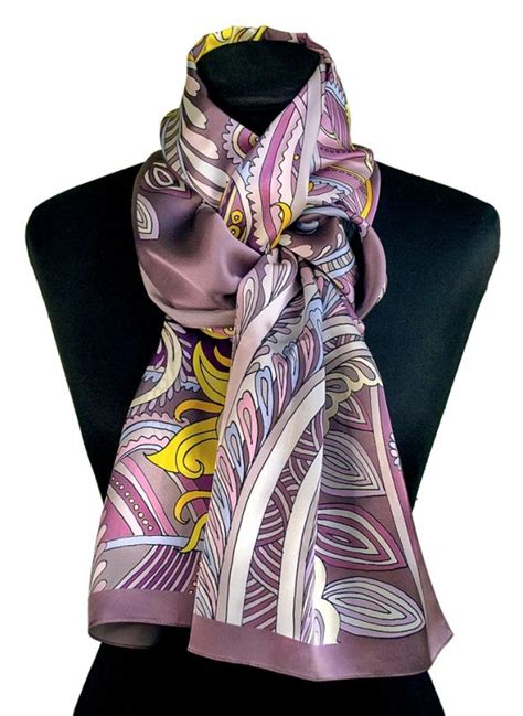 Шалик Соняшники Фіолетовий 173х40 см Vizr47 Візерунок ручної роботи на Ukrainart