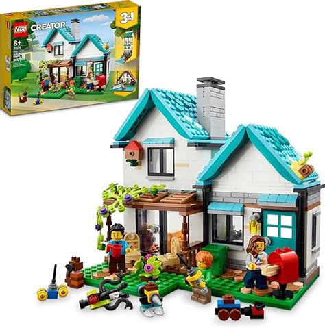 Lego Creator 3 In 1 Cozy House Building Set With Minifigures
