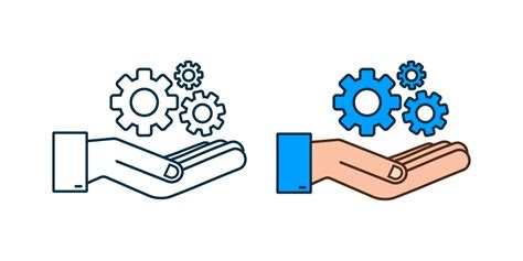 System Software Update Or Upgrade Concept With Hands Banner New Update