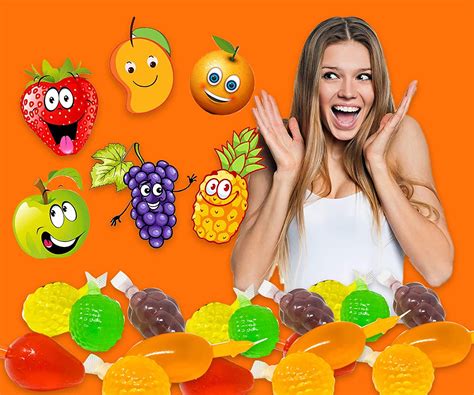 Fusion Select Juicy Gummy Candy Tiktok Challenge Assorted Fruit Flavors Pack