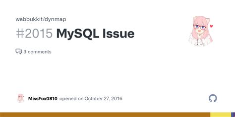 Mysql Issue · Issue 2015 · Webbukkitdynmap · Github