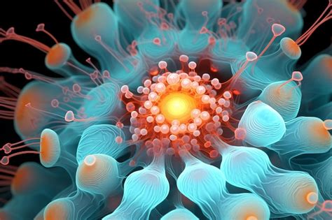 Premium Photo Electron Microscopic Structure Of Nucleus 500x Zoom