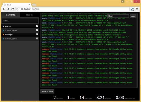 Monitor Server Logs Install Log Io On CentOS 7 RHEL 7